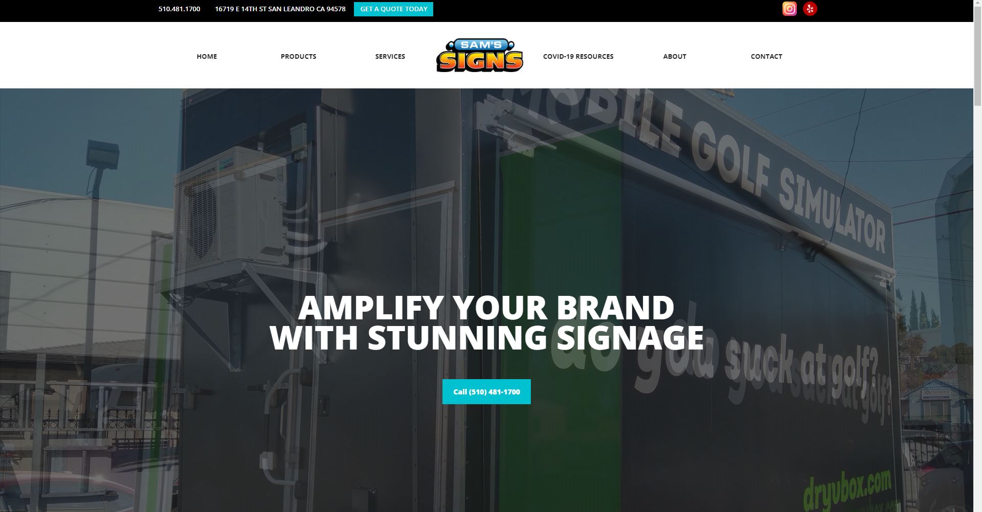 Sam's Signs - Salazar Digital